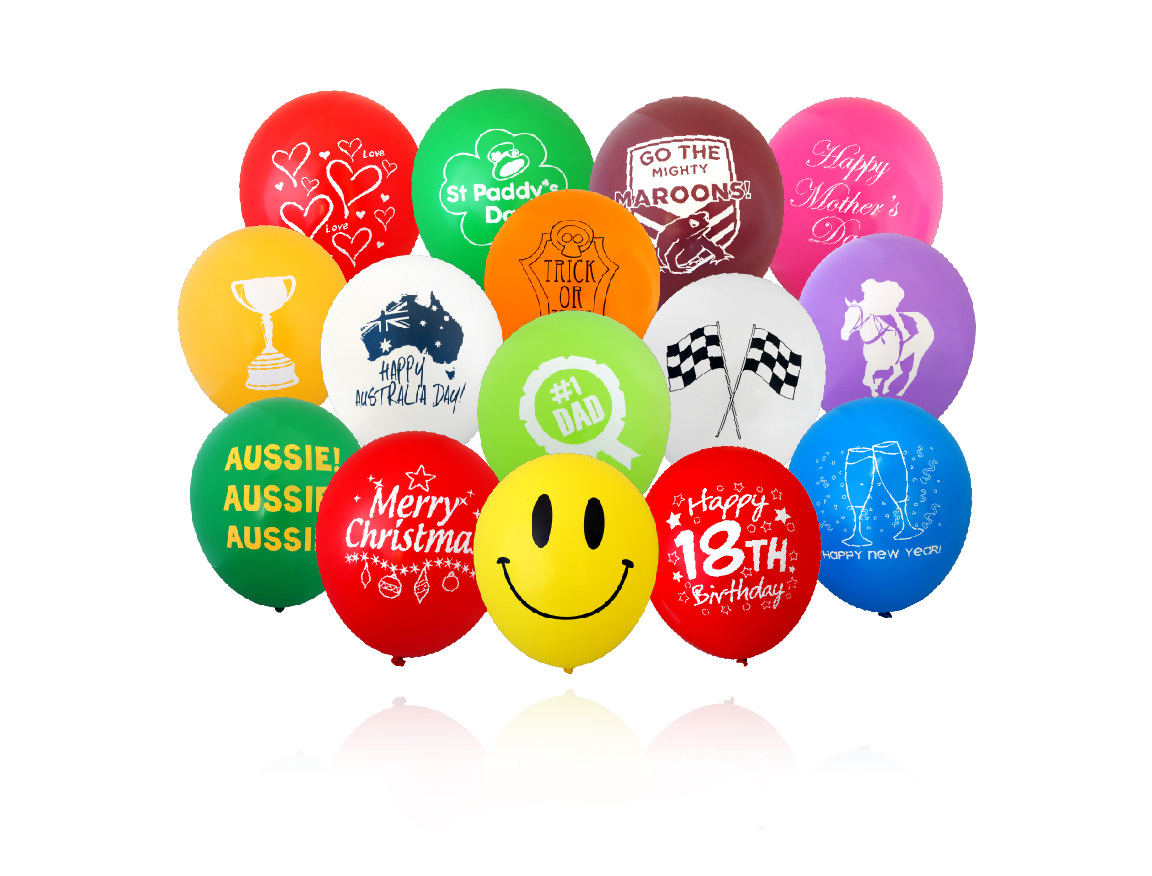 Custom Balloon Printing | Call 1300 720 230 | Specialty Balloon Printers